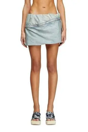 DIESEL® De-clot-s1 Denim Mini Skirt - Light Blue