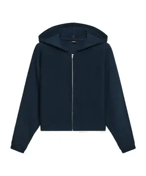 Theory Zip-up Hooded Knitted Cardigan
