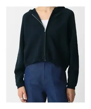 Theory Zip-up Hooded Knitted Cardigan