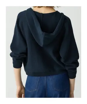Theory Zip-up Hooded Knitted Cardigan