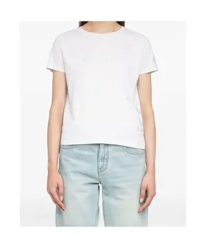 Zadig&Voltaire Alys Rhinestone Logo T-shirt - White