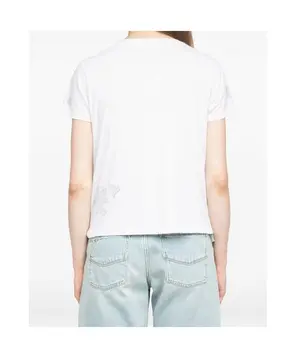 Zadig&Voltaire Alys Rhinestone Logo T-shirt - White
