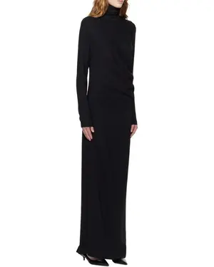 TOTEME Twist Long Sleeve Maxi Dress