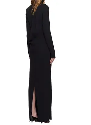 TOTEME Twist Long Sleeve Maxi Dress