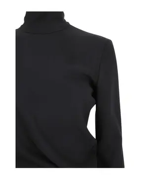 TOTEME Twist Long Sleeve Maxi Dress - Black