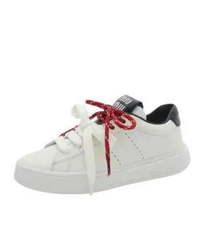 Miu Miu Round Toe Lace-up Sneakers