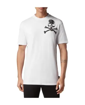 Philipp Plein Logo Plaque Crewneck T-shirt