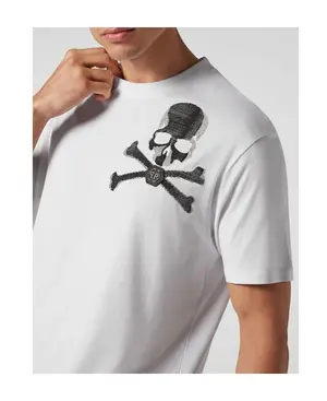 Philipp Plein Logo Plaque Crewneck T-shirt