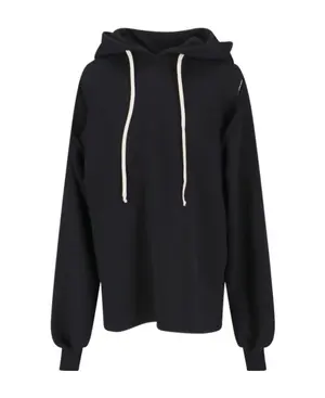 Rick Owens Cut Out-detail Organic Cotton Hoodie
