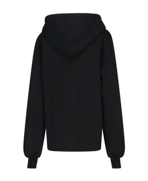 Rick Owens Cut Out-detail Organic Cotton Hoodie