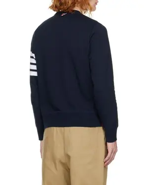 Thom Browne Classic Loopback 4-bar Sweatshirt - Navy Blue