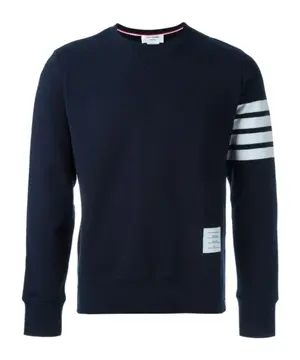 Thom Browne Classic Loopback 4-bar Sweatshirt - Navy Blue