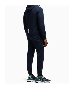EA7 Long-sleeved Hooded Sports Suit - Blue