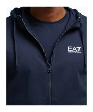 EA7 Long-sleeved Hooded Sports Suit - Blue