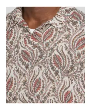 Etro Foliage Motif Polo Shirt