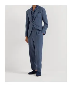 Brunello Cucinelli Linen Straight-leg Trousers