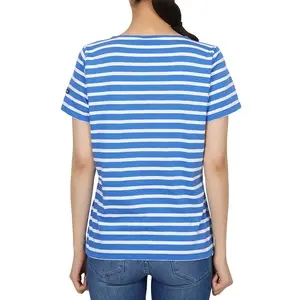 Saint James Striped Graphic T-shirt