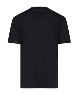 Versace Logo Embroidered Crewneck T-shirt