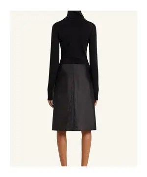 COURREGES Zipped Mock Neck Jumper - Black