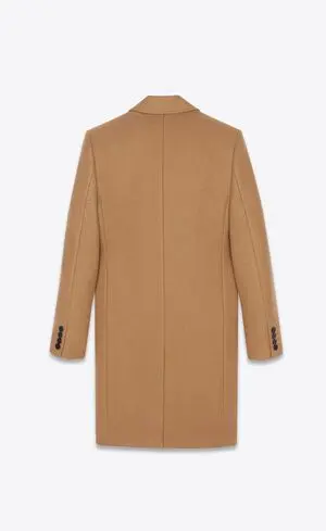 Saint Laurent Single-breasted Cashmere Coat