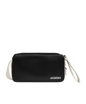Jacquemus Logo Plaque Utility Shoulder Bag - Black