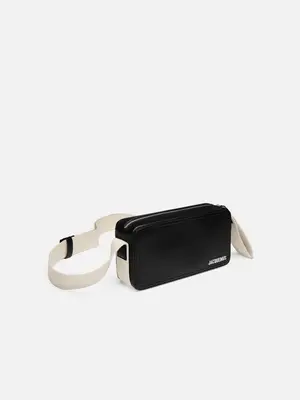 Jacquemus Logo Plaque Utility Shoulder Bag - Black