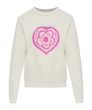 Kenzo Heart Logo Sweatshirt - White