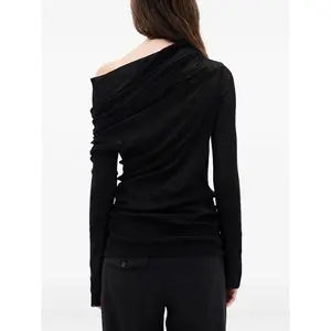 ANN DEMEULEMEESTER Tizziana Long Sleeve Knit Top
