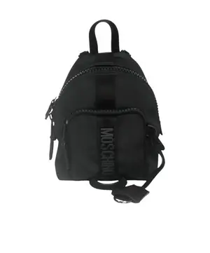 Moschino Cordura Backpack With Zippered Pockets