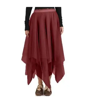 MARC LE BIHAN Tiered Cascading Design Skirt