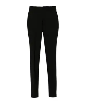 P.a.r.o.s.h High-waist Straight-leg Trousers - Black