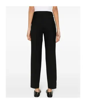 P.a.r.o.s.h High-waist Straight-leg Trousers - Black