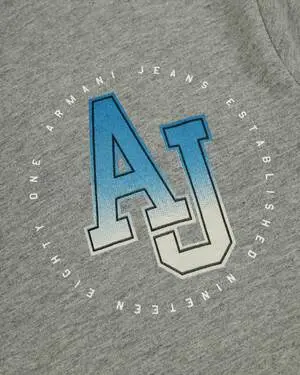 Emporio Armani Round Collar Logo T-shirt