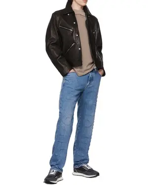 DIESEL® D-mand Mid-rise Straight-leg Jeans - Blue