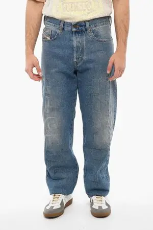DIESEL® D-mand Mid-rise Straight-leg Jeans - Blue