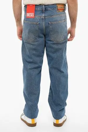 DIESEL® D-mand Mid-rise Straight-leg Jeans - Blue