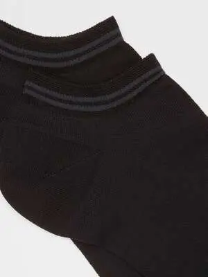 Zegna Cotton Blend Socks - Black