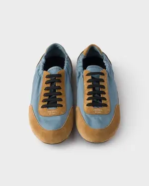 Prada Two-tone Sneakers - Star Blue/cinnamon