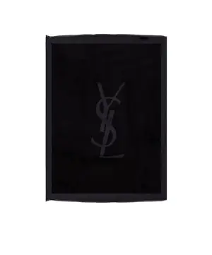 Saint Laurent Logo Printed Scarf - Black
