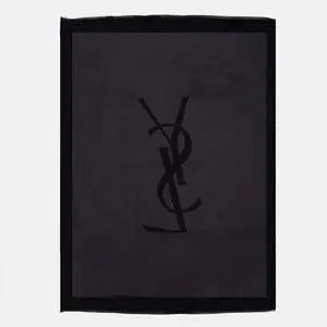 Saint Laurent Logo Printed Scarf