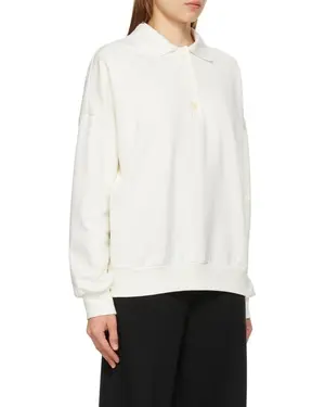 THE ROW Knitted Polo Sweatshirt - Shell Color