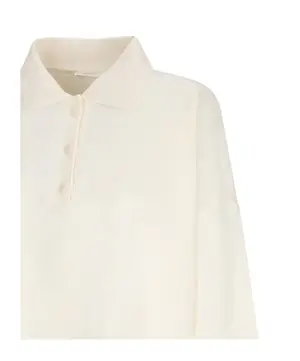 THE ROW Knitted Polo Sweatshirt - Shell Color