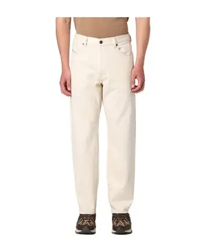 DIESEL® Logo Patch Straight-leg Jeans - White
