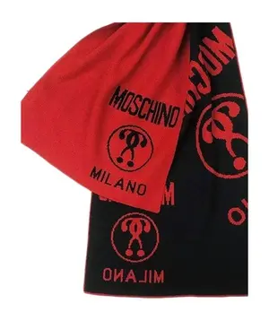 Moschino Two-color Printed Logo Scarf