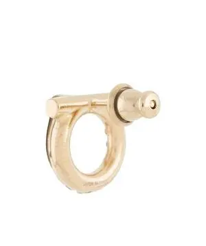 FERRAGAMO Salvatore Ferragamo Gancini Embellished Earrings Yellow