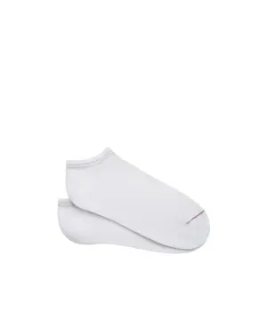 Zegna Cotton Blend Ankle Socks - White
