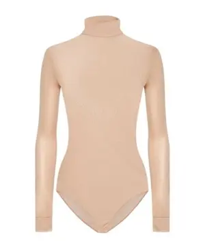 MAISON MARGIELA High Neck Long Sleeve Bodysuit
