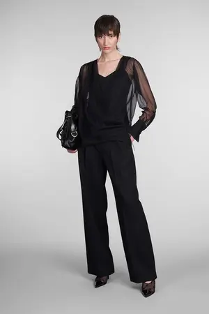 Givenchy Sheer Detailed Long-sleeve Top