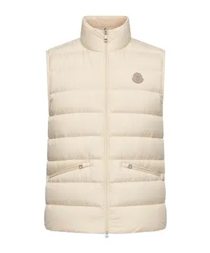 Moncler Lechtal Zip-up Padded Gilet - Ochre