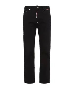 Dsquared2 Logo Patch Straight-leg Jeans